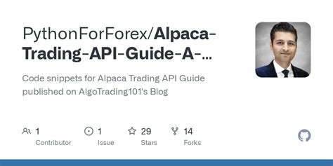 Github Pythonforforexalpaca Trading Api Guide A Step By Step Guide