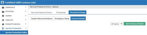 Factory Default Fortiddos F 7 0 0 Fortinet Document Library