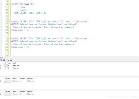 Inserted和deleted在insert、update、delete的简单使用 Csdn博客