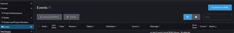 Events List Default Sort Should Be `last Seen` Rather Than `name