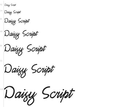 Free Font Daisy Script By Vic Fieger