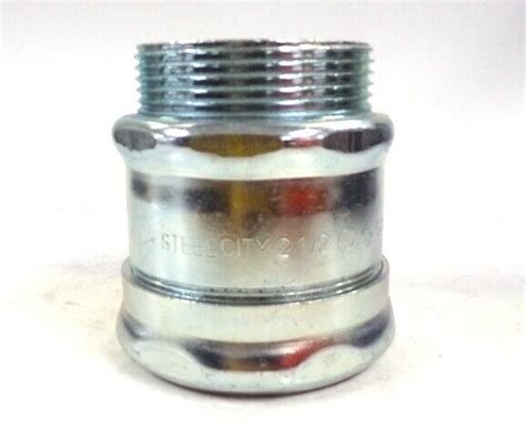2 1 2 Steel City Compression Conduit Coupling 3 3 4 Overall Length