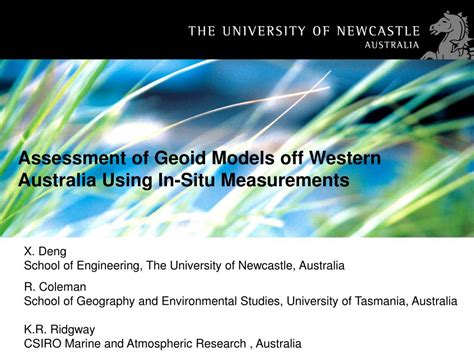 PPT Assessment Of Geoid Models Off Western Australia Using In Situ Measurements PowerPoint