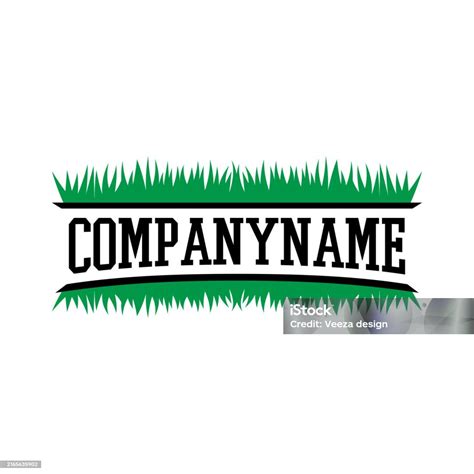 잔디밭 잔디 로고 만화 손으로 그리기 착색 벡터 빈티지 클래식 일러스트 레이 션 0명에 대한 스톡 벡터 아트 및 기타 이미지