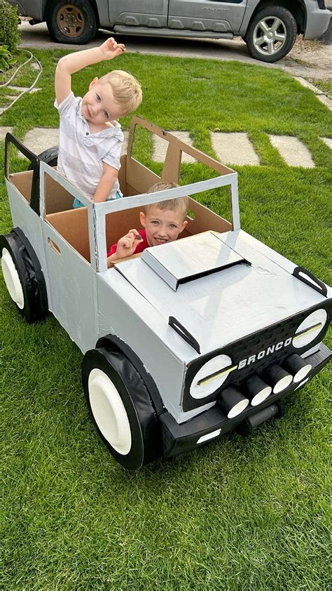 Cardboard Box Drive In Movie Car Bronco Cardboard Box Truck