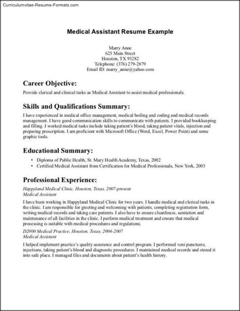 Narrative Resume Template