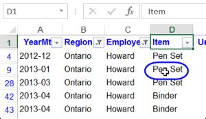 Click A Cell To Filter Excel Column Contextures Blog
