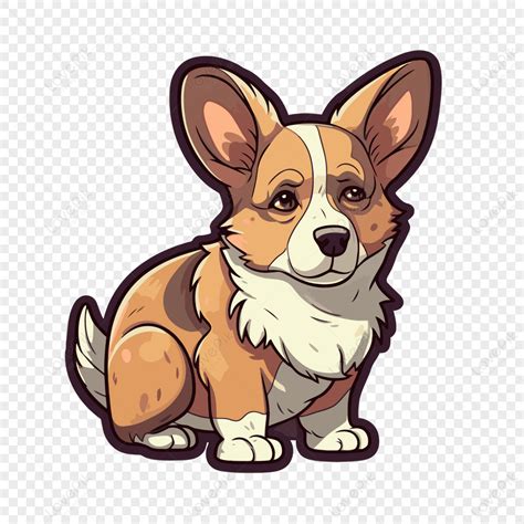 柯基犬矢量圖 圖卡通片貼紙eps圖案素材免費下載，可愛卡通圖片，尺寸4267 × 4267px Lovepik