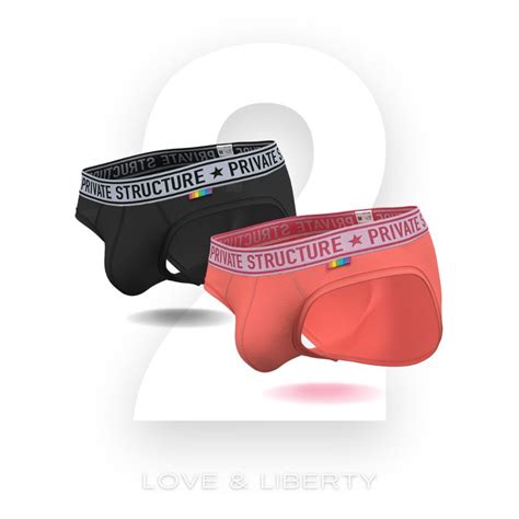 Private Structure Prd Love And Liberty Mens Underwear 2 Pack 4385