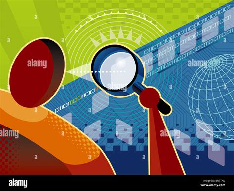 Digits With Magnifying Glass Hi Res Stock Photography And Images Alamy