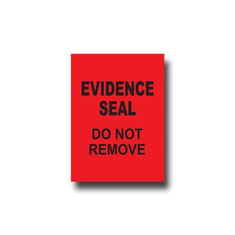 Sirchseal Red Integrity Seals 100 Each Evidence Integrity Tape