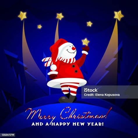 새해 복 많은 새해와 메리 크리스마스 2022 눈송이와 추상색 배경에 만화 스타일의 선물과 크리스마스 장식눈사람 축제 크리스마스 크리에이티브 카드 또는 전단지 12월 31