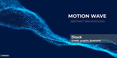 추상 파란색 파티클 배경입니다 점 풍경이 있는 흐름 파 디지털 데이터 구조 미래의 메시 또는 사운드 그리드 패턴 점 시각화 기술 벡터 그림 0명에 대한 스톡 벡터 아트 및