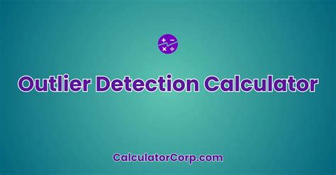 Outlier Detection Calculator