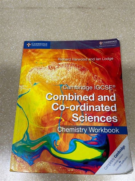 Igcse Cambridge Coordinated Science Chemistry Workbook Hobbies And Toys Books And Magazines