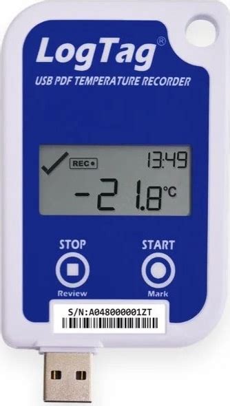 LogTag UTRID Multi Use USB PDF Temperature Logger With Display C To C USB