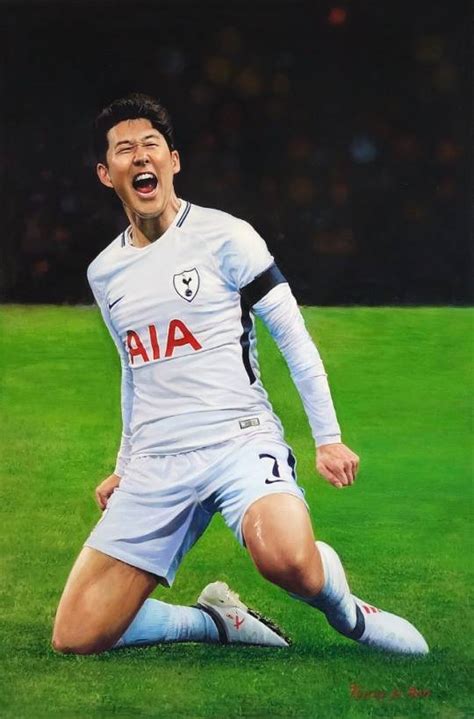 한국 축구 에이스 손흥민 유화 그림으로 만난다 한국미술진흥원 2022 Fifa 카타르 월드컵 특별초대 손흥민 영광의 순간들 개최