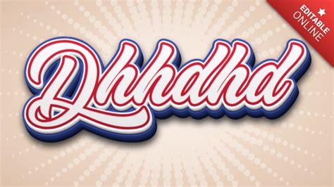 Dhhdhd Baseball Text Effect Generator