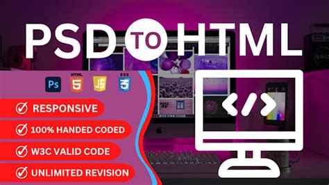 Convert Psd To Html Responsive By Imranhusan Fiverr