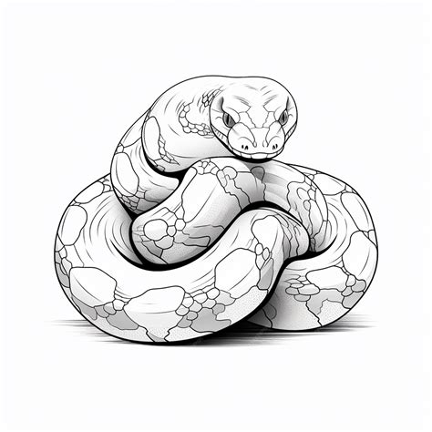 Premium Ai Image Enchi Ball Python Outline Vehicle Cute Angel Cute