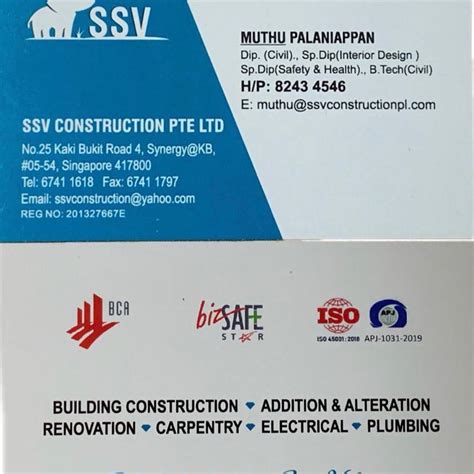 Ssv Construction Pte Ltd