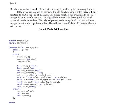 Solved Implement A Template Container Class That