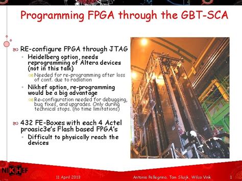 Programming Fpga Through The Gbtsca Reconfigure Fpga Through