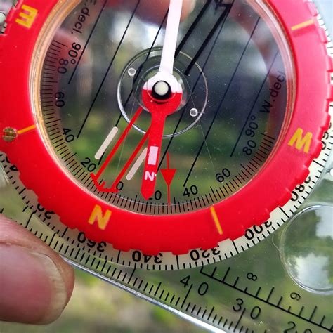Mirrored Sight Compass With Declination Adjustment And Clinometer