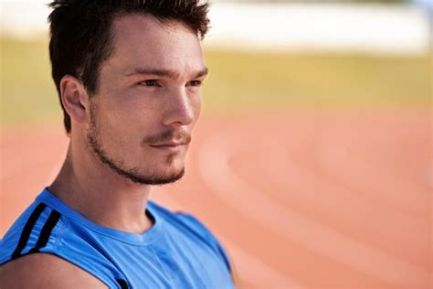 Premium Photo Athlete Thinking Or Idea Of Fitness Workout Or Exercise Premium Photo Athlete Thinking Or Idea Of Fitness Workout Or Exercise