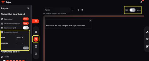 Layout Taipy Designer Documentation
