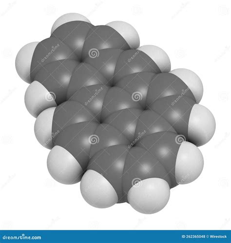 benzopyrene bap polycyclic aromatic hydrocarbon molecule stock