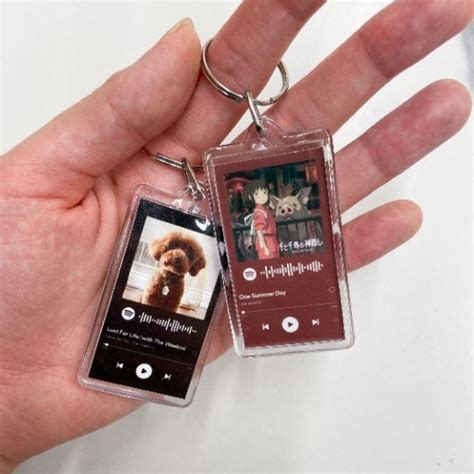 Spotify Acrylic Key Chains Customize Spotify Frame Sintra Board Photo Tile Shopee Philippines