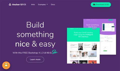 Anchor Bootstrap Ui Kit 템플릿 하보니 Php