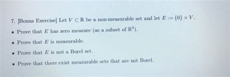 Solved 6 Prove That Every Borel Set Is Measurable As