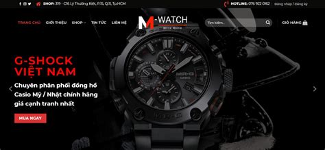Thiết kế website bán đồng hồ thiết bị đeo tay sang trọng