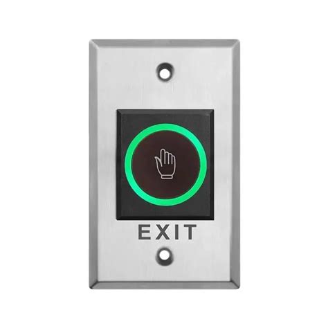 No Touch Exit Switch Button Contactless Access Control Wall Mounted Door Switch Exit Button