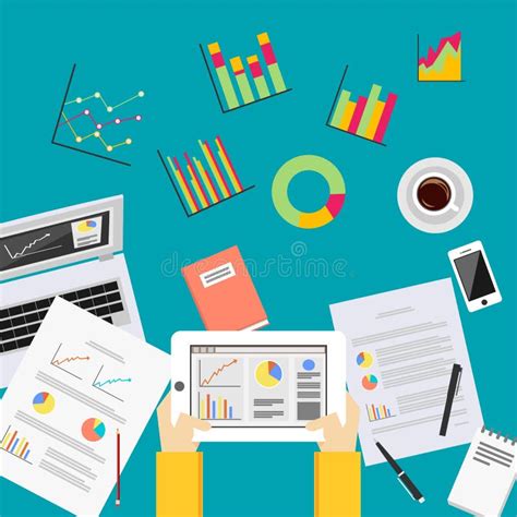 Business Data Analytics Business Statistics Analysis Concept Editorial