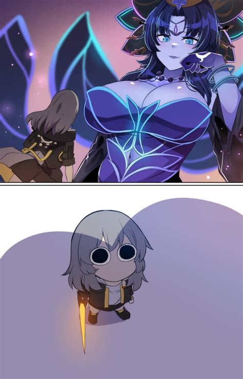 trailblazer stelle and phantylia honkai and 1 more drawn by hinghoi