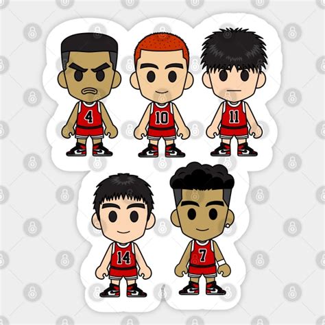 Slam Dunk Anime Chibi Slam Dunk Sticker Teepublic