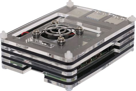 Altronics Acrylic Raspberry Pi 4 Case With Cooling Fan Alt H8958