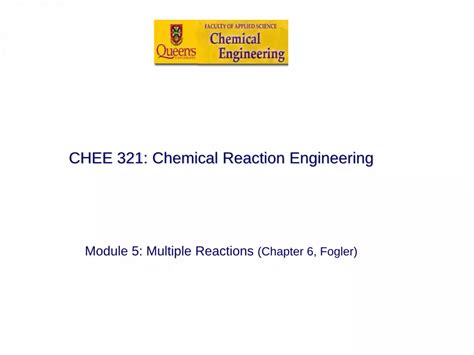 Pdf Chee 321 Chemical Reaction Engineering Queens University