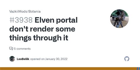 Elven Portal Dont Render Some Things Through It · Issue 3938