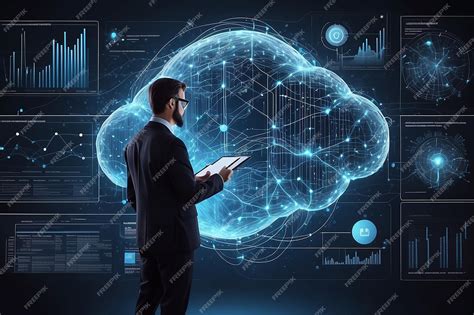 Big Data Analytics With Ai Technology Data Analyst Analyzing And Visualizing Complex Premium