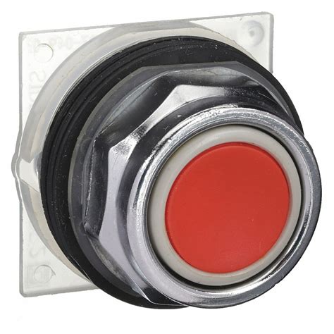 Schneider Electric Red 30 Mm Mounting Size Flush Push Button 2en17