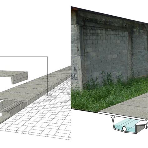 Modular Sidewalk System Components Left And Implementation Right