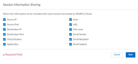 Session Information Sharing