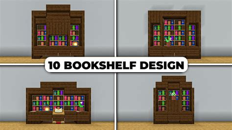 How To Make A Bookshelf In Minecraft Minecraft How To Make A Big