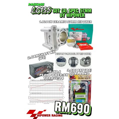 [ Spec 57mm ] Hipower Racing Hi Power Racing Lc135 V1 V7 And Lc 135 V1 V7