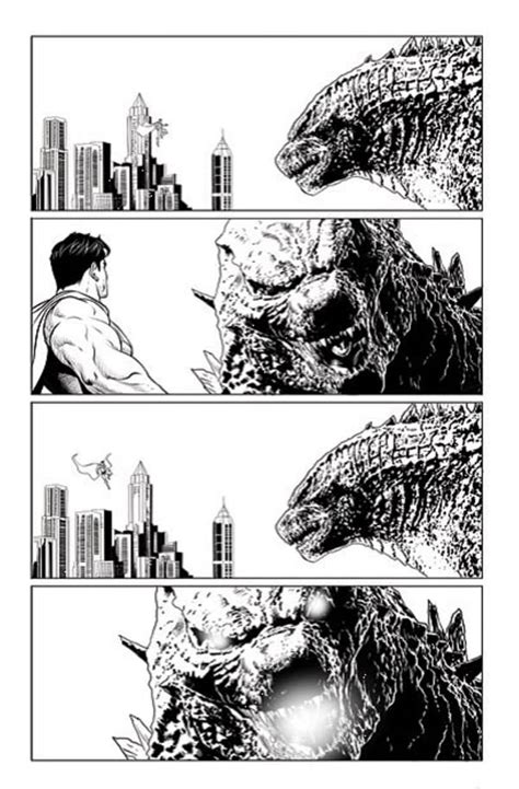Sneak Peek At Superman Hitting Godzilla In New Dc Comic
