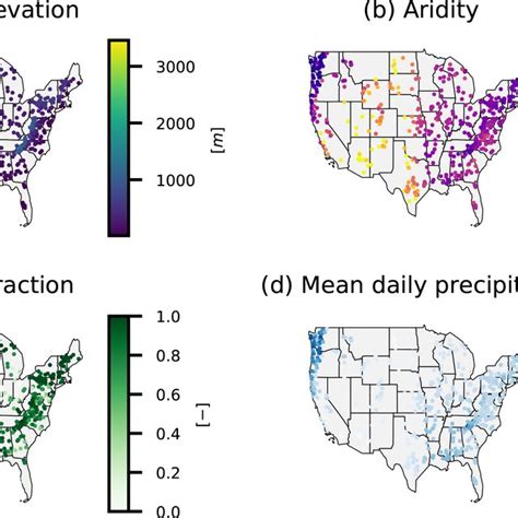 Overview Of The Basin Location And Corresponding Catchment Attributes